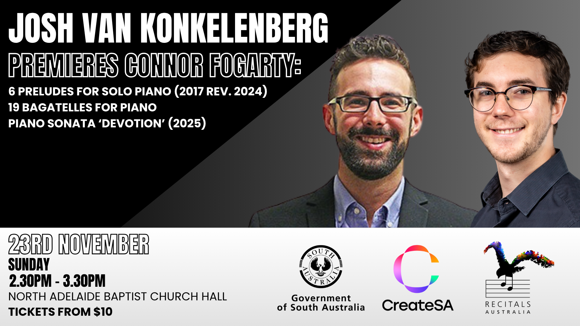 23 November 2025 - Josh van Konkelenberg performs Connor Fogarty ...