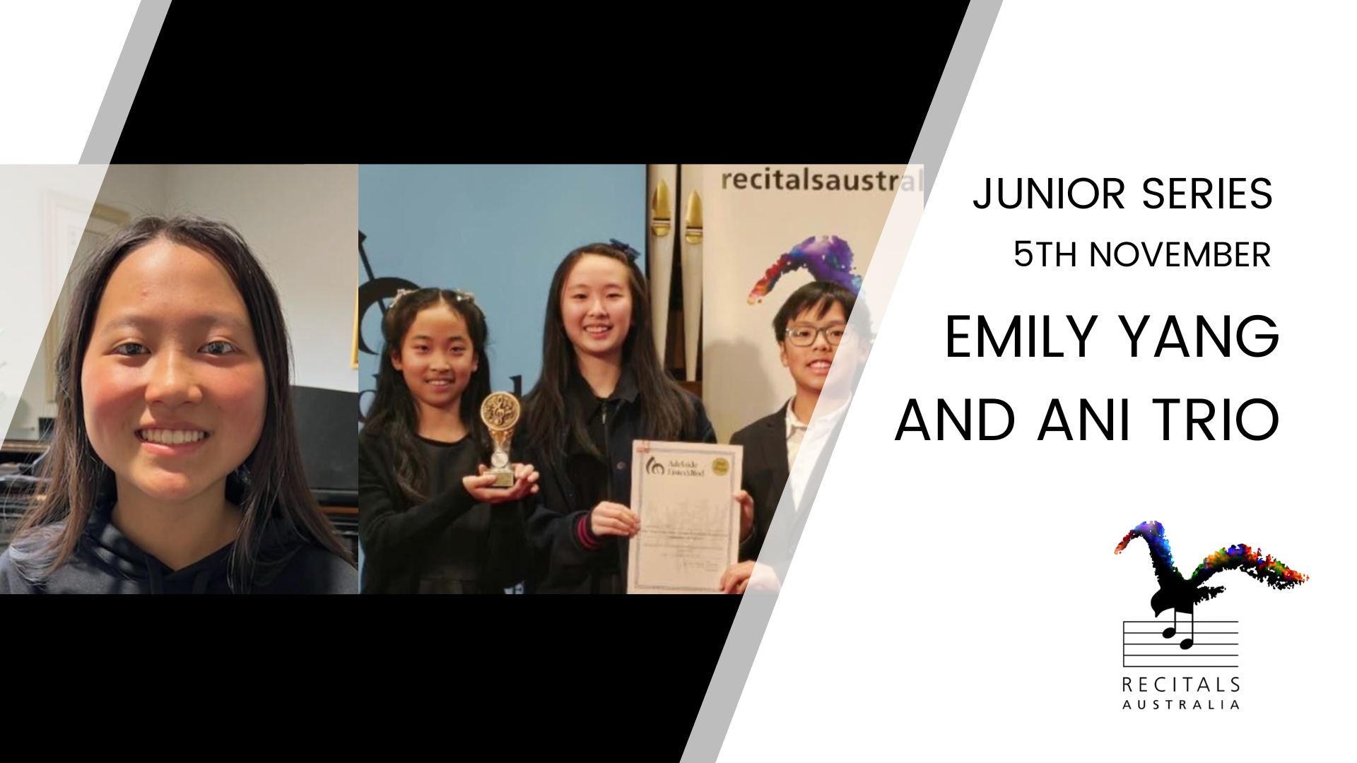 05 November 2025 - Junior Series Emily Yang (piano) and ANI Trio ...